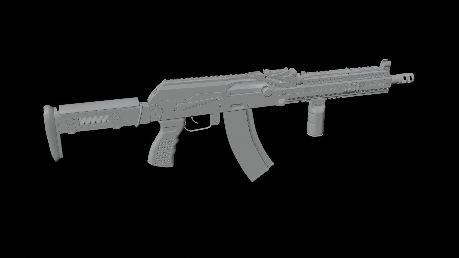 AK-105 rifle 3D model | CGTrader