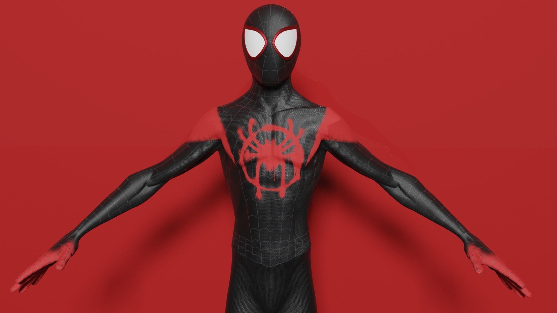 Miles Morales SPIDER-MAN 3D model rigged | CGTrader