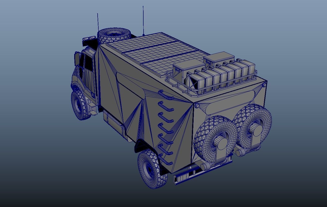 3D model Overlander Bremach T-Rex Camper VR / AR / low-poly | CGTrader