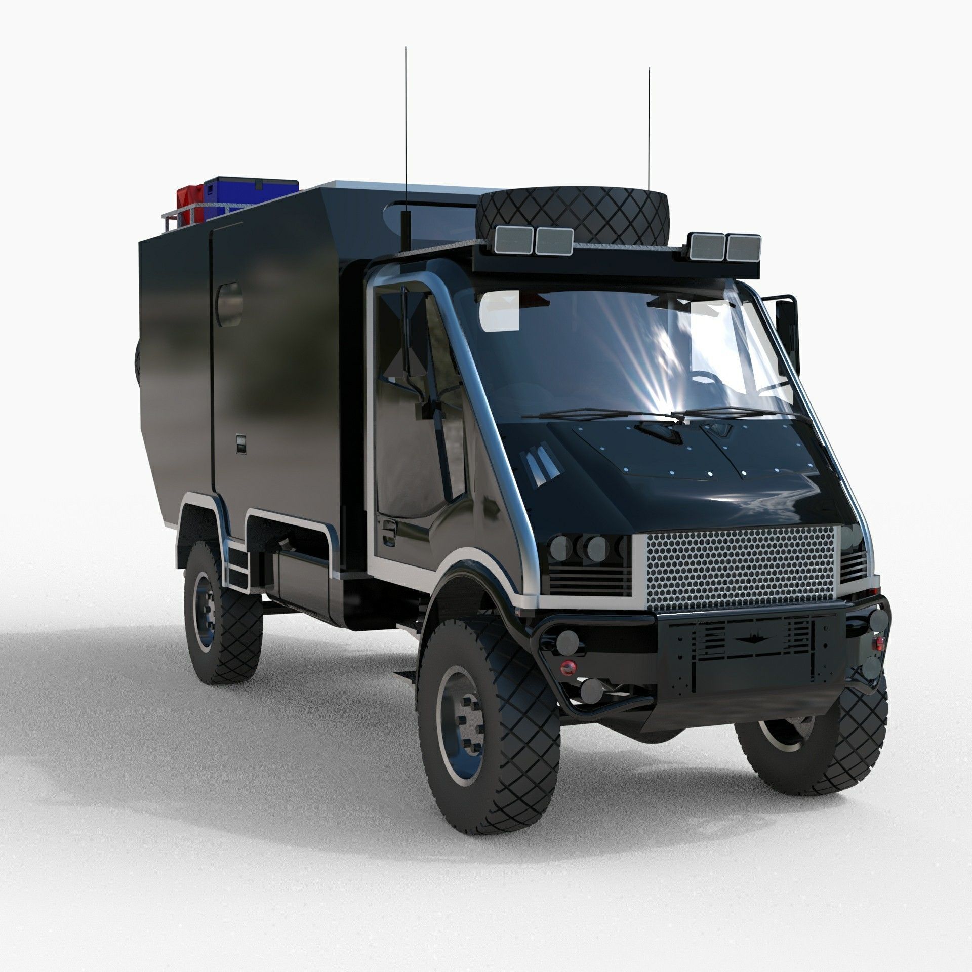 3D model Overlander Bremach T-Rex Camper VR / AR / low-poly | CGTrader