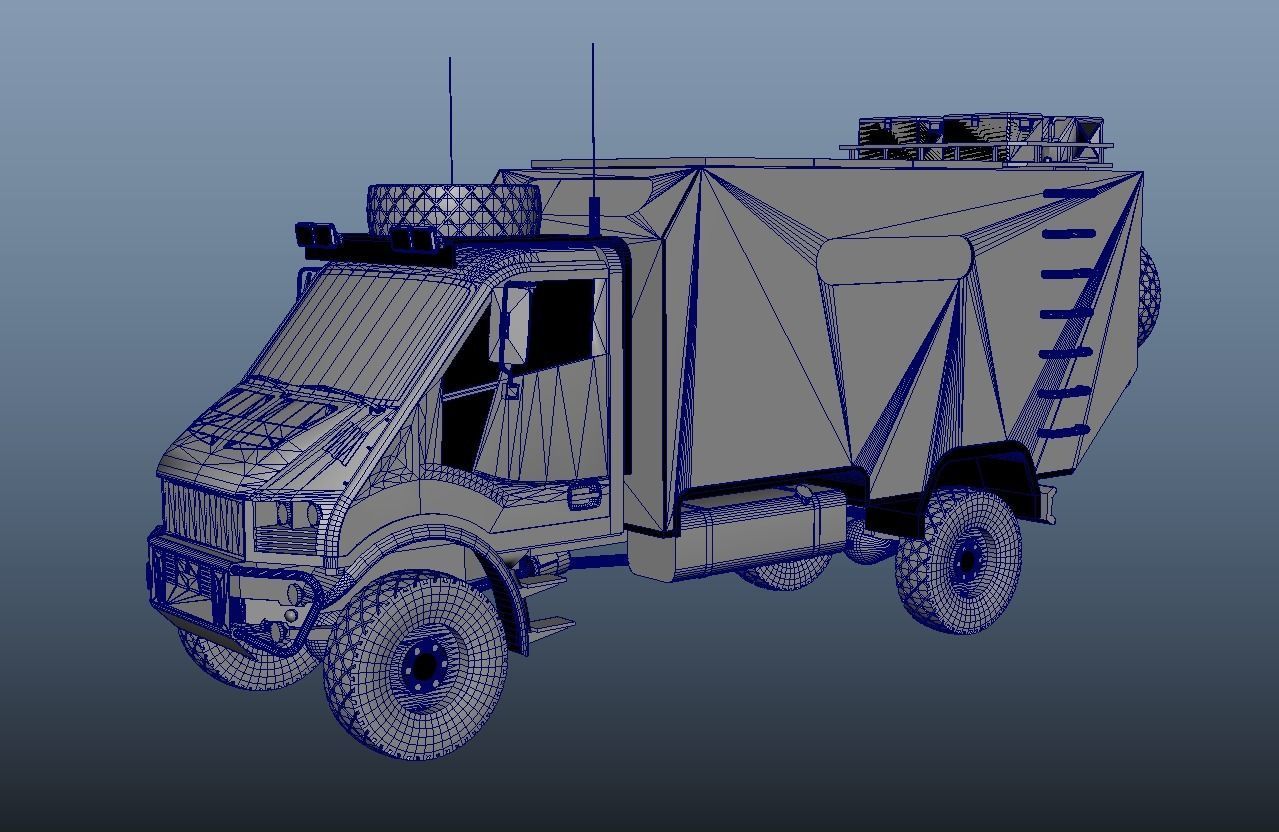 3D model Overlander Bremach T-Rex Camper VR / AR / low-poly | CGTrader