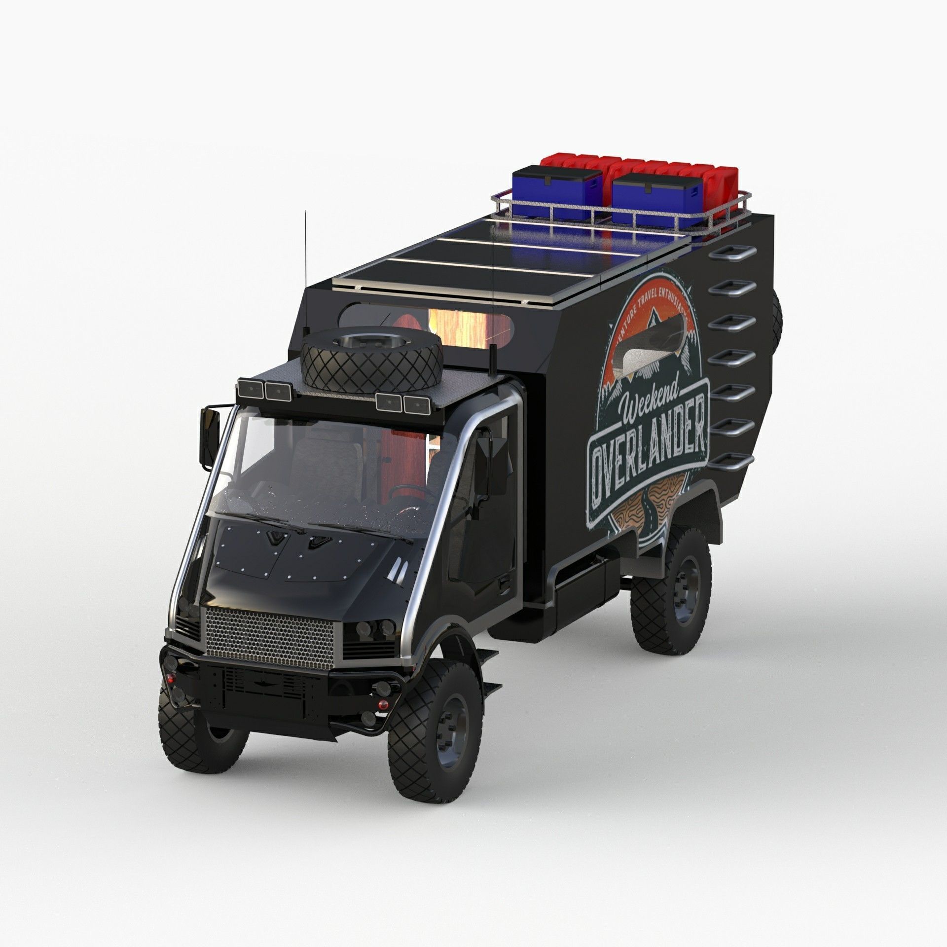 3D model Overlander Bremach T-Rex Camper VR / AR / low-poly | CGTrader