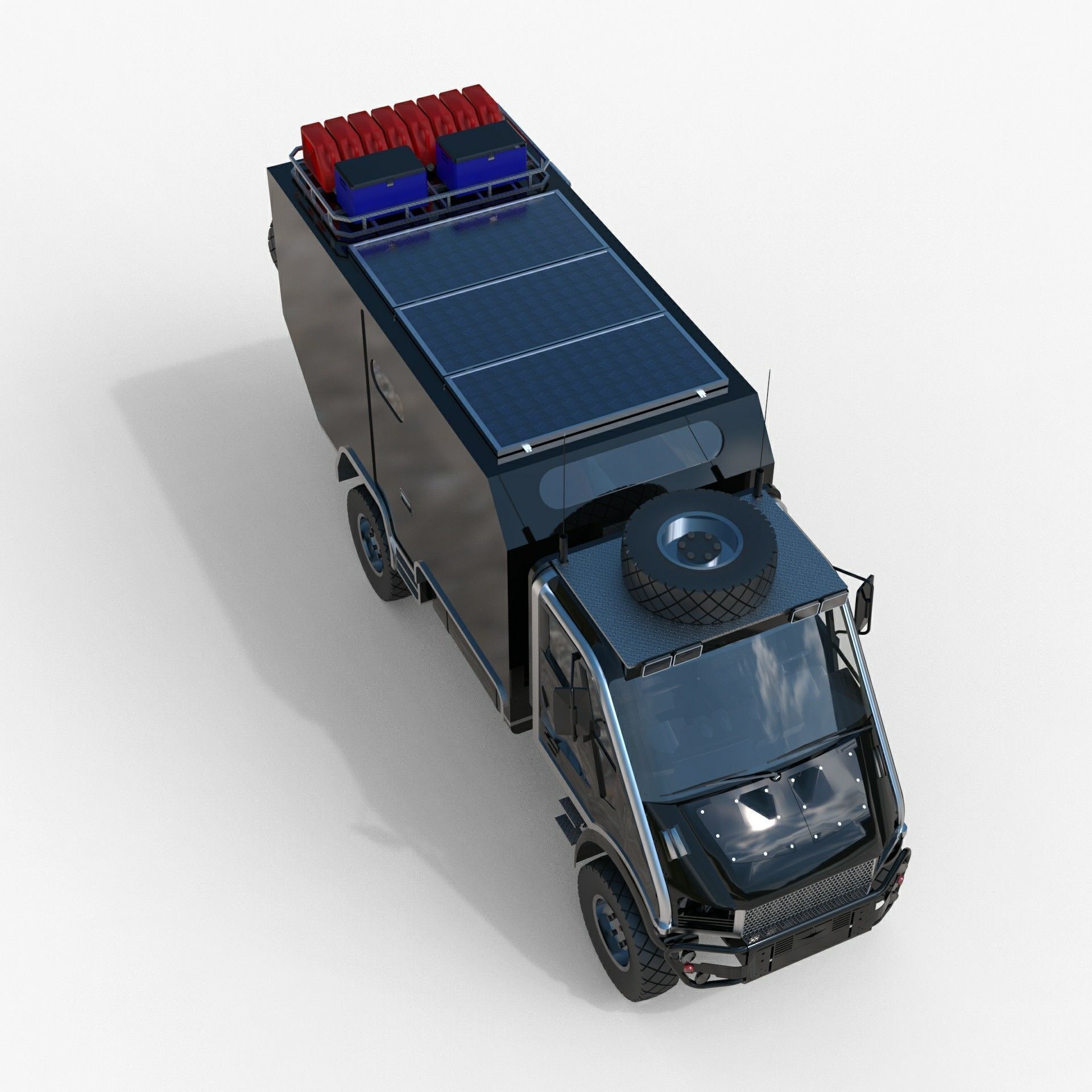 3D model Overlander Bremach T-Rex Camper VR / AR / low-poly | CGTrader