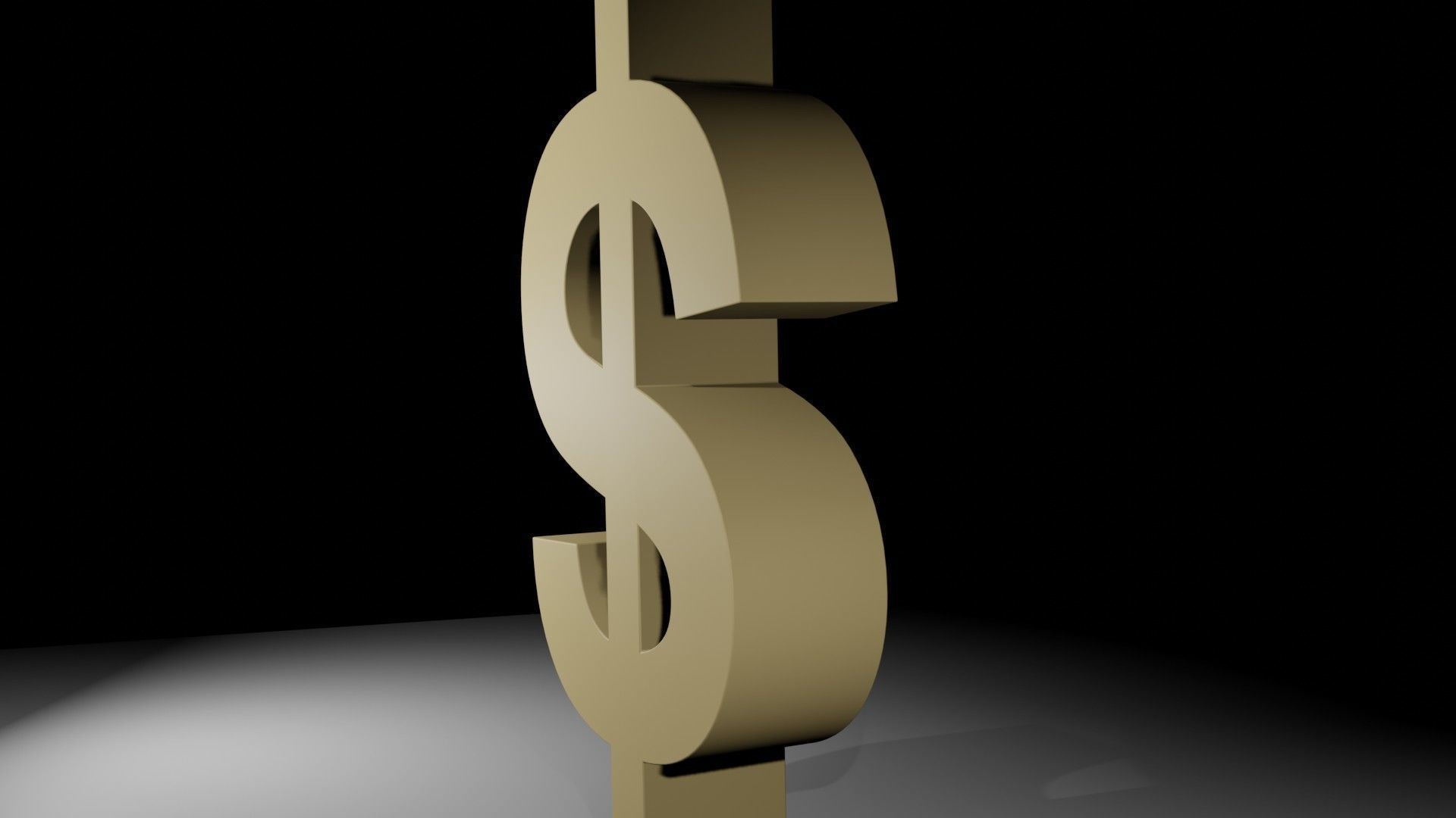 dollar sign 3D model rigged | CGTrader