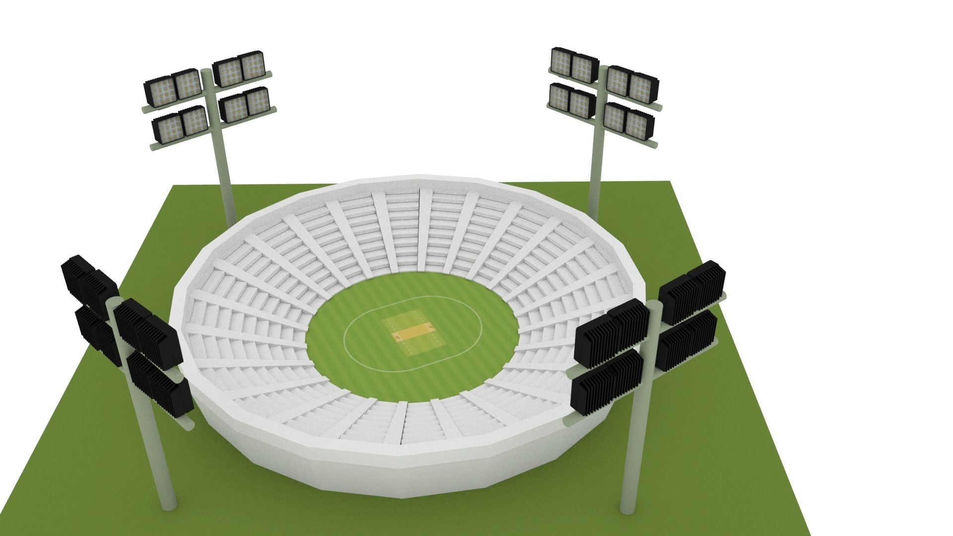 3d cricket stadium model 3D model | CGTrader