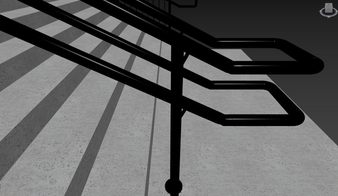 Outdoor stair 3D model | CGTrader