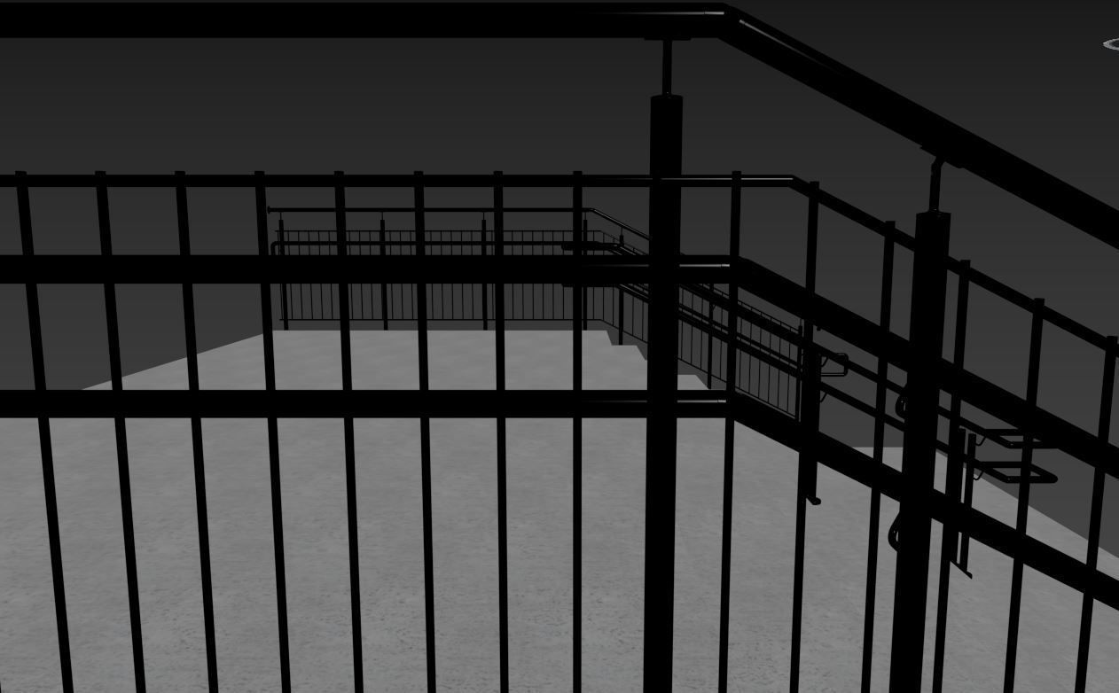 Outdoor stair 3D model | CGTrader