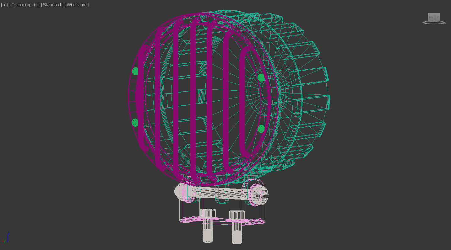 Trucks and off road lights 3D model | CGTrader