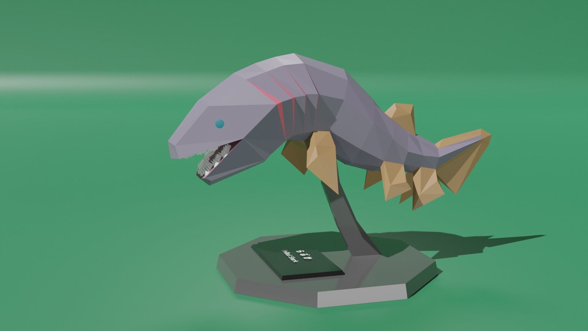 3D model Desktop Mascot Frilled Shark VR / AR / low-poly | CGTrader