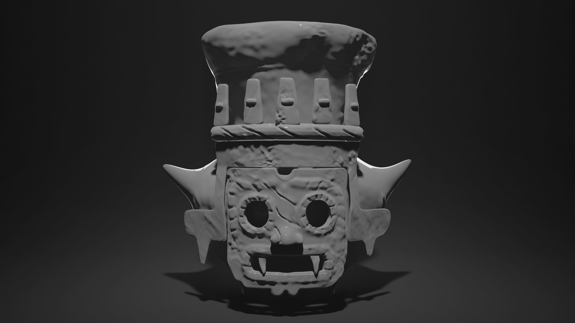 Tlaloc vessel - Aztec mythology 3D model | CGTrader