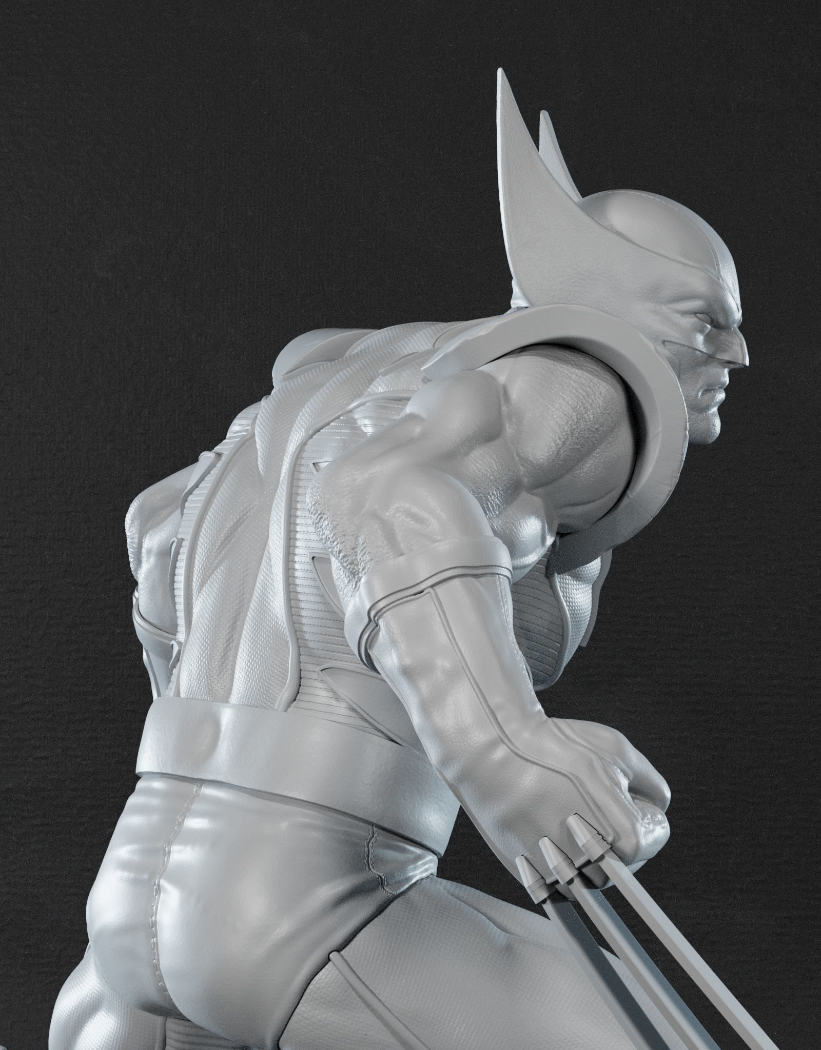 Wolverine 3D print Model Stl statue 3D model 3D printable | CGTrader