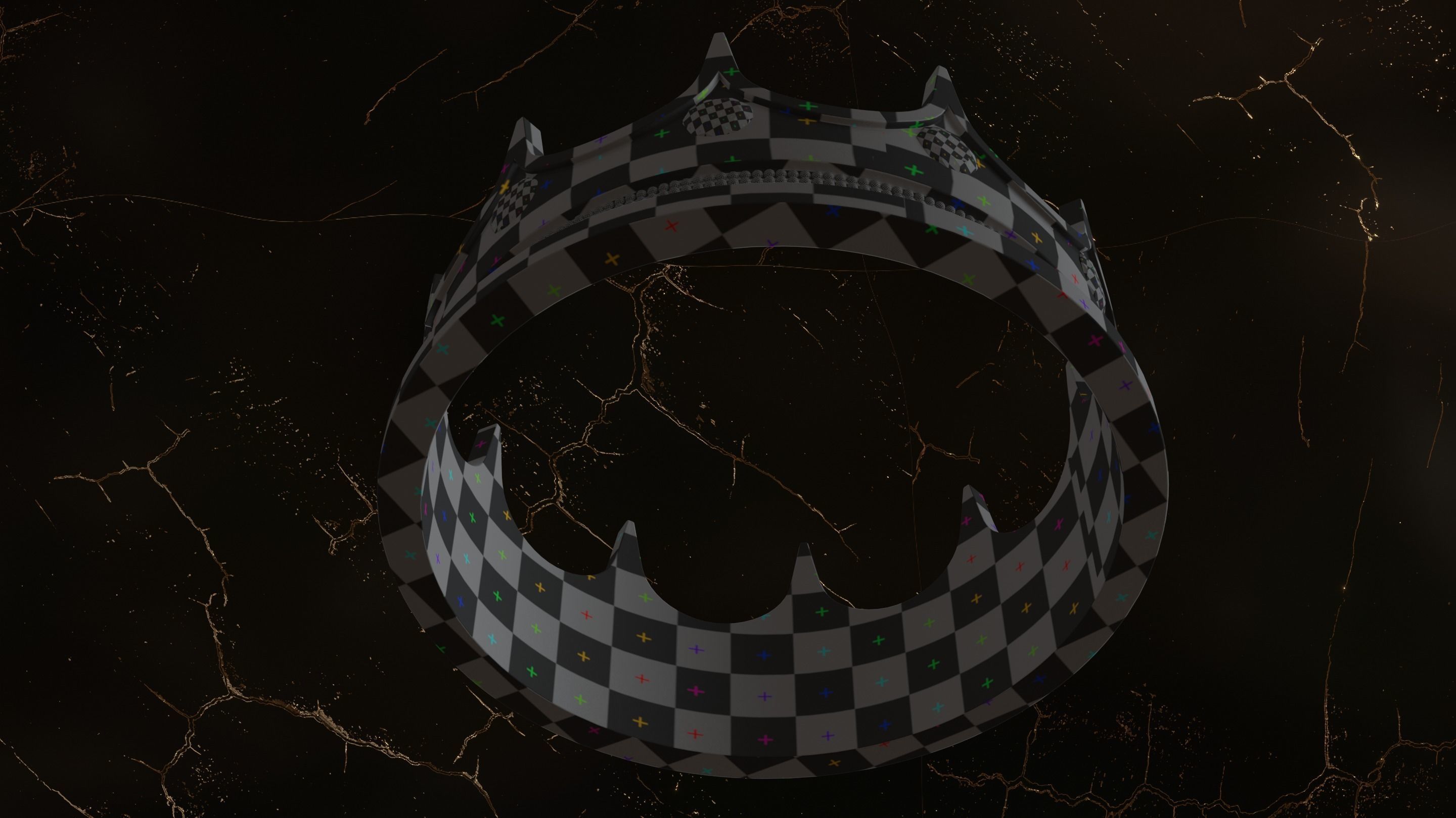 Gold Ruby Crown 3D model | CGTrader