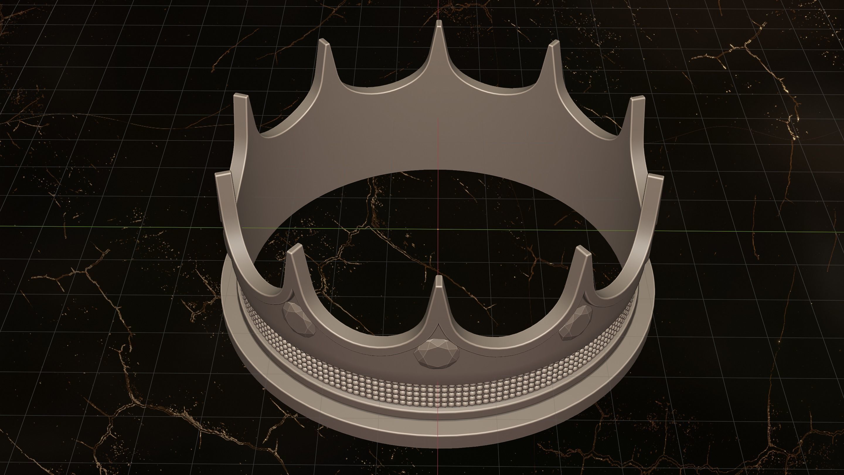 Gold Ruby Crown 3D model | CGTrader