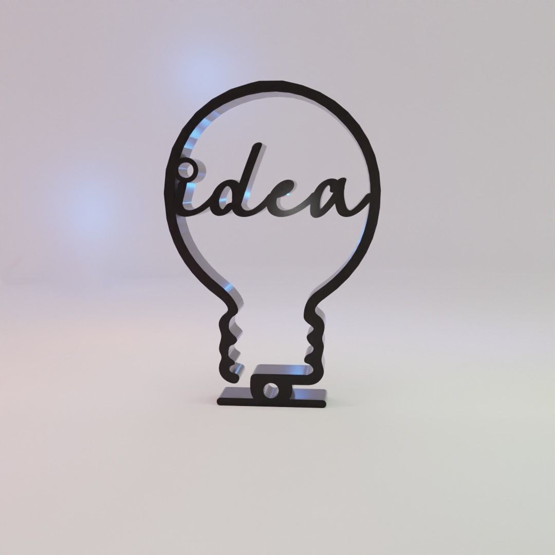 Signature Light Bulb 3D model 3D printable | CGTrader