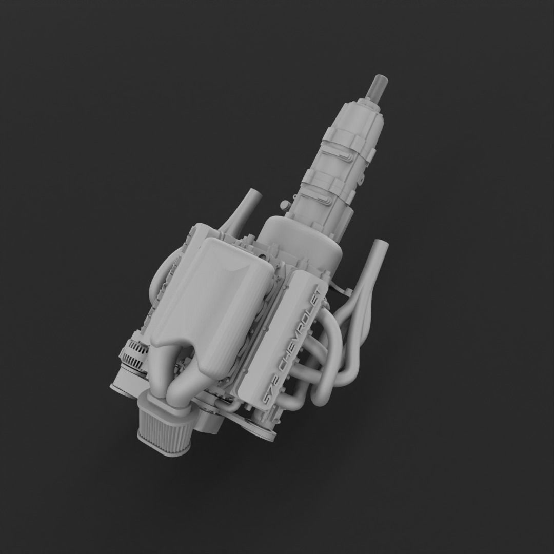 572 Big Block Chevrolet 3D model 3D printable | CGTrader