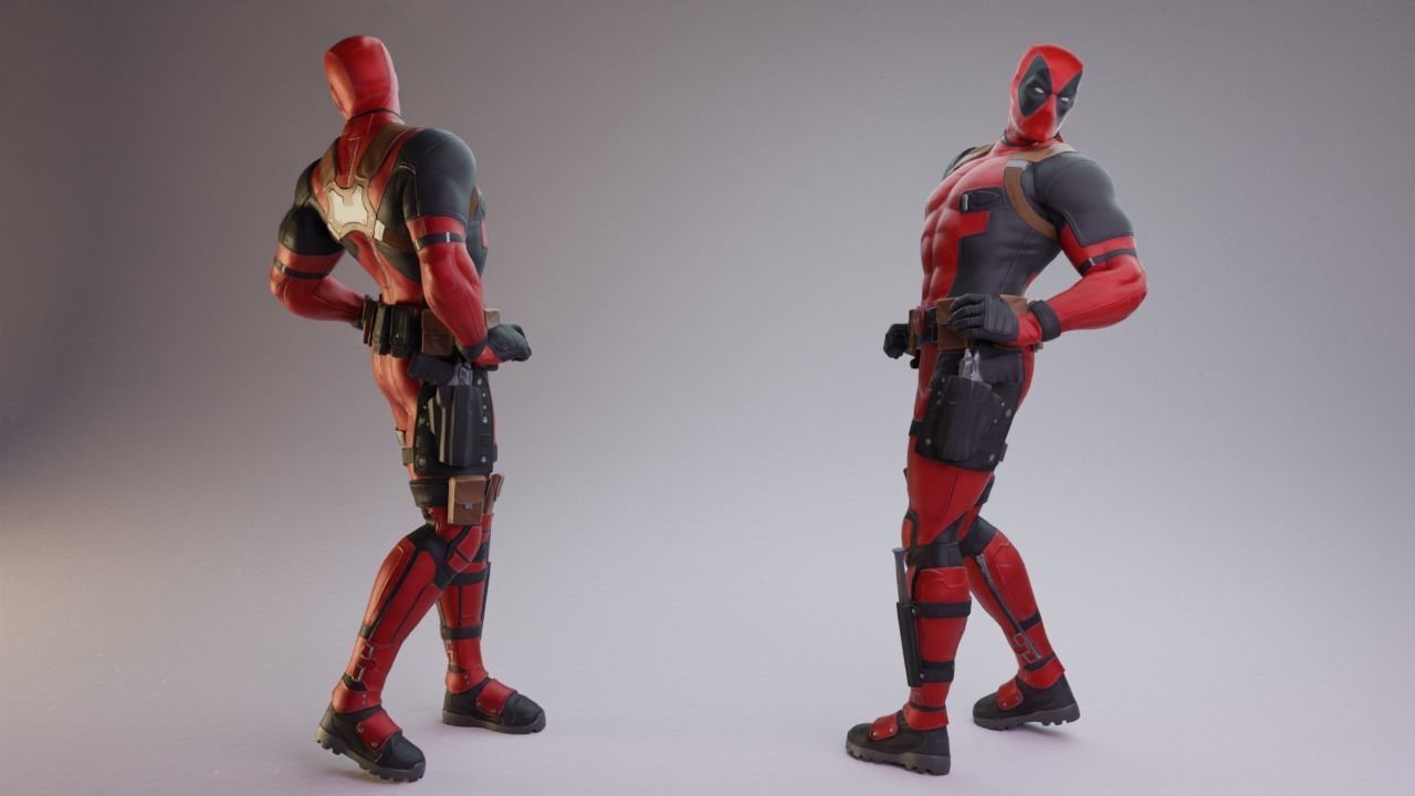 Marvels Deadpool rigged 3D model rigged | CGTrader