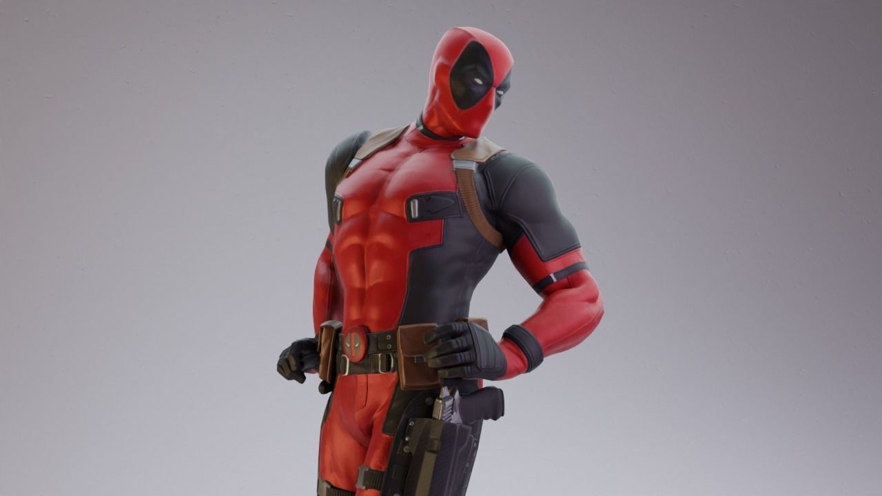 Marvels Deadpool rigged 3D model rigged | CGTrader