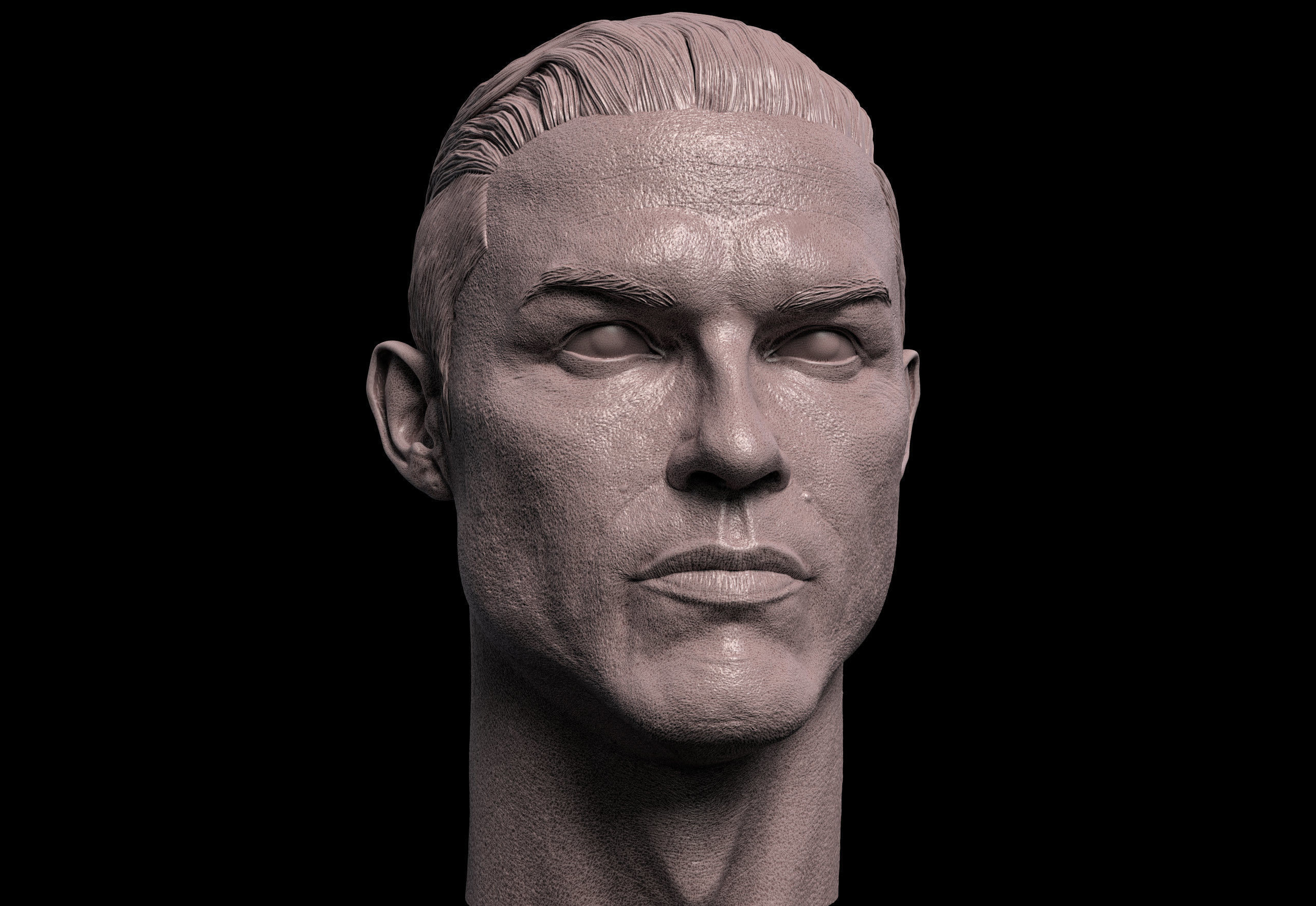 Cristiano Ronaldo Head 3D model 3D printable | CGTrader