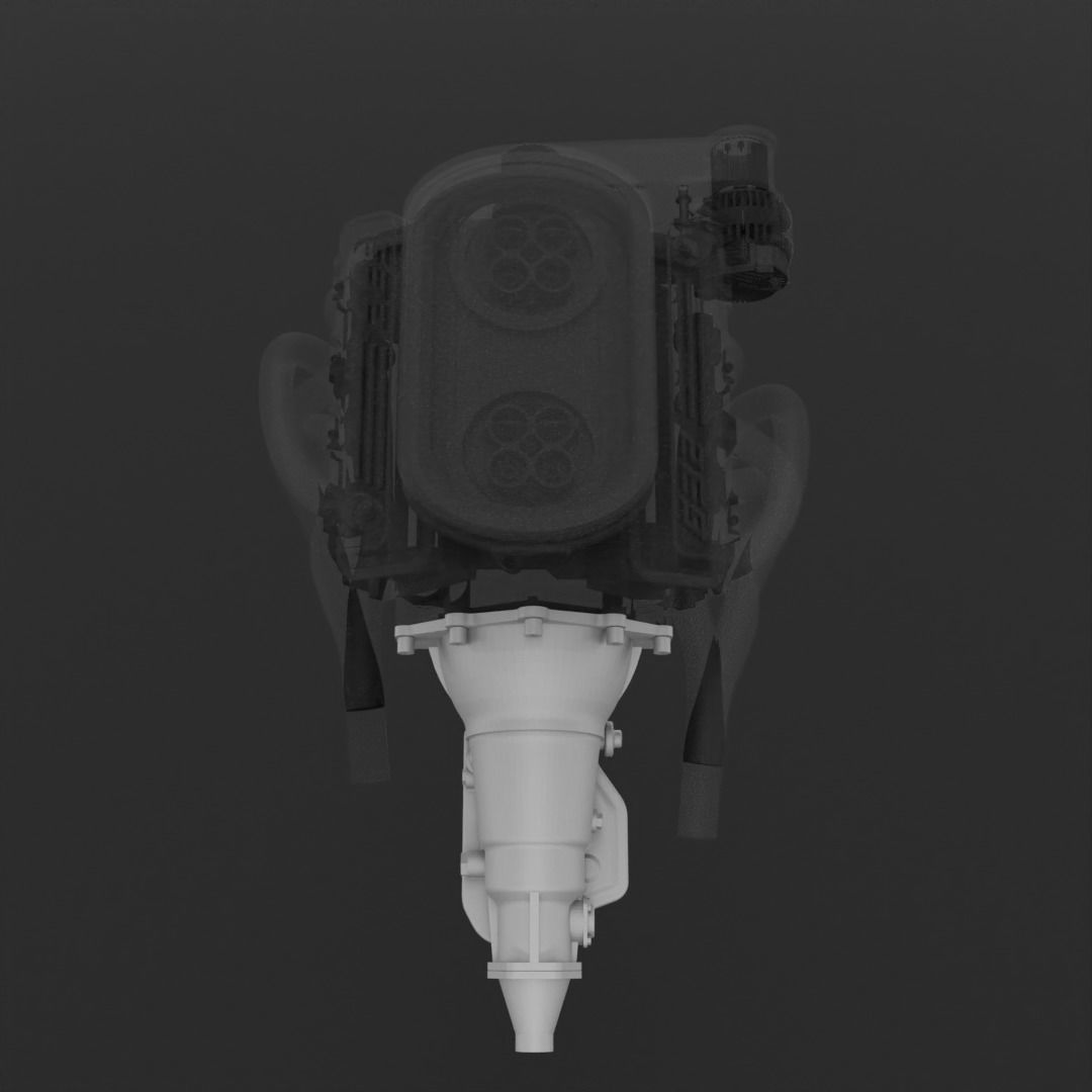 TH400 Automatic Transmission 3D model 3D printable | CGTrader