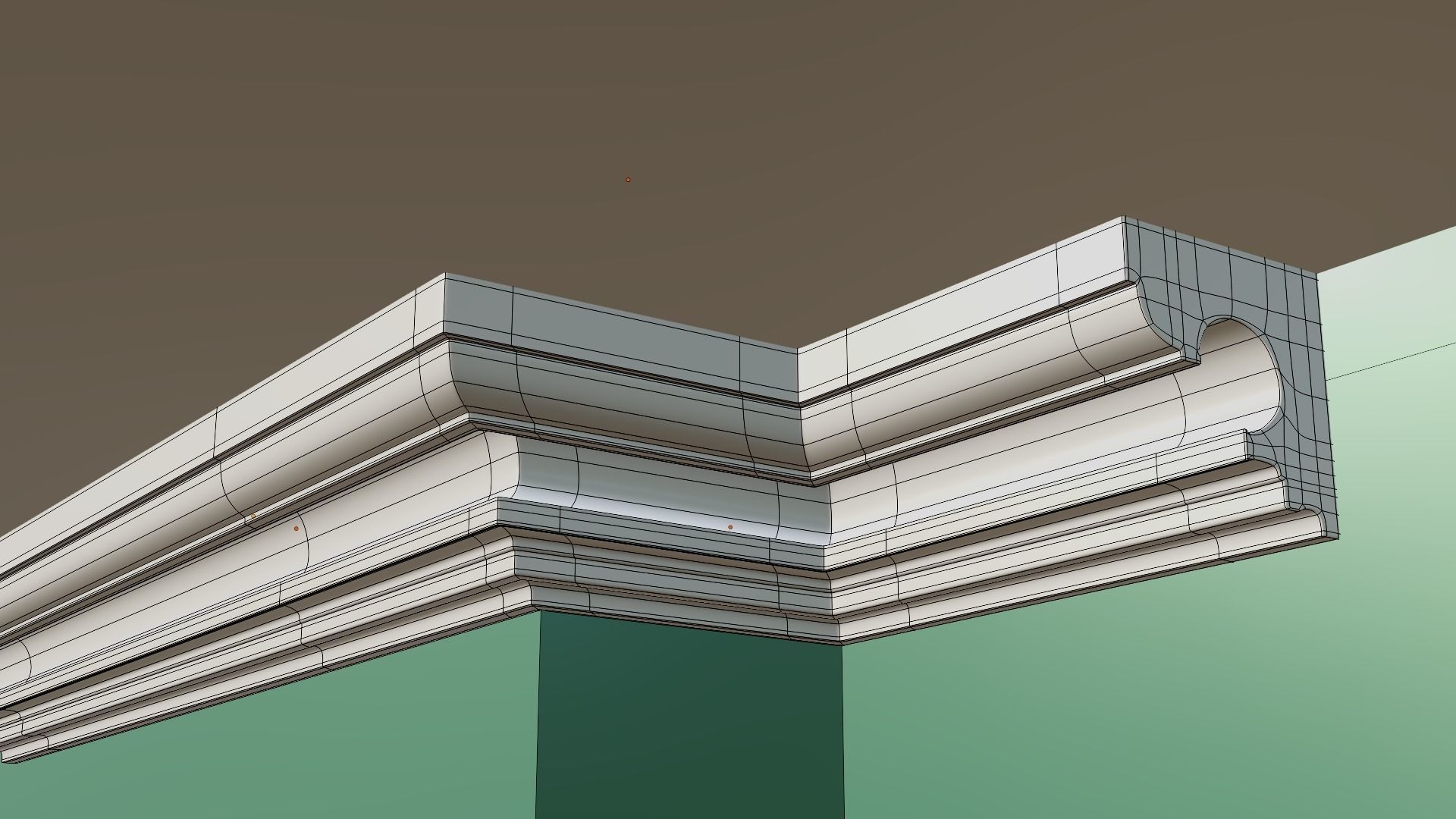 3D model 10 cornices with different versions VR / AR / low-poly | CGTrader