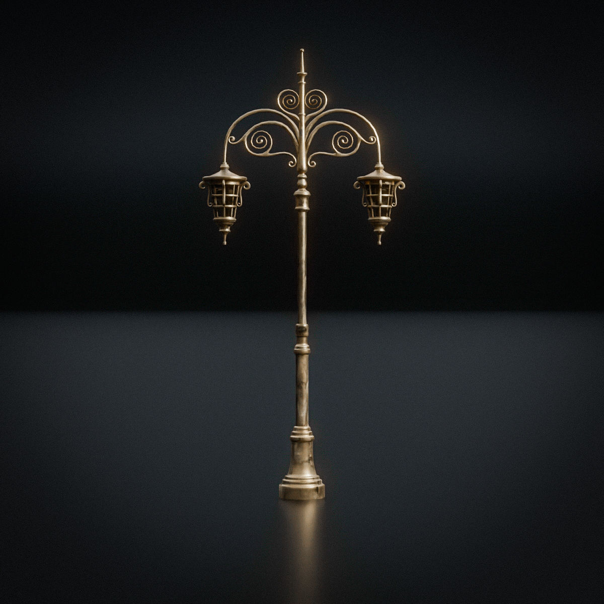 3D model ART DECO STEAMPUNK STREET PROPS ELEMENT VR / AR / low-poly ...