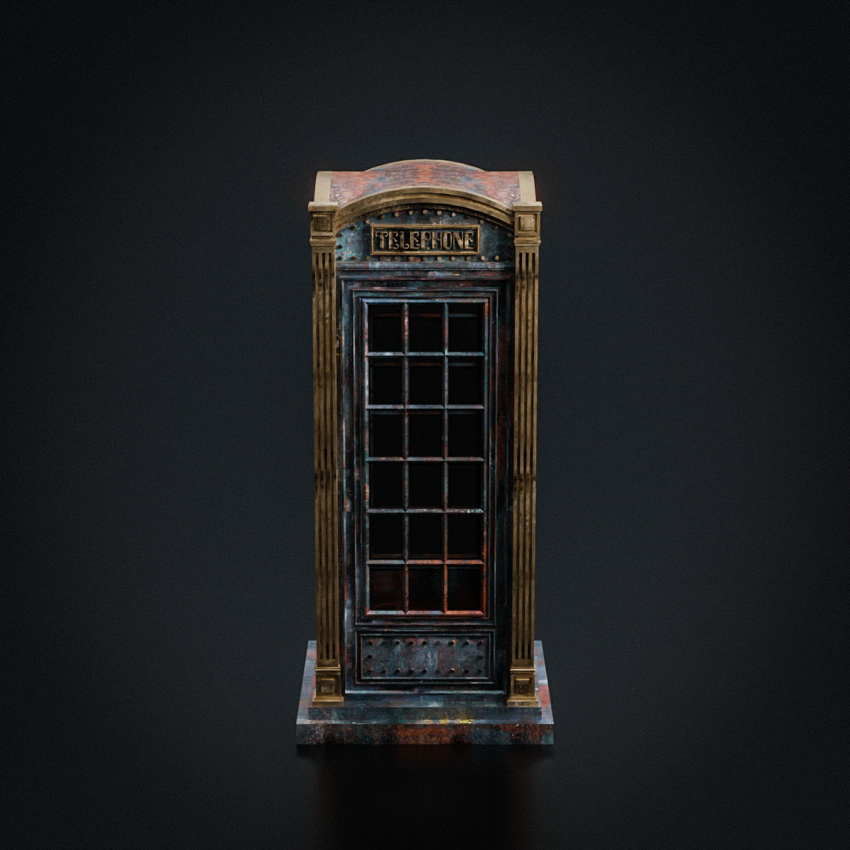 3D model ART DECO STEAMPUNK STREET PROPS ELEMENT VR / AR / low-poly ...