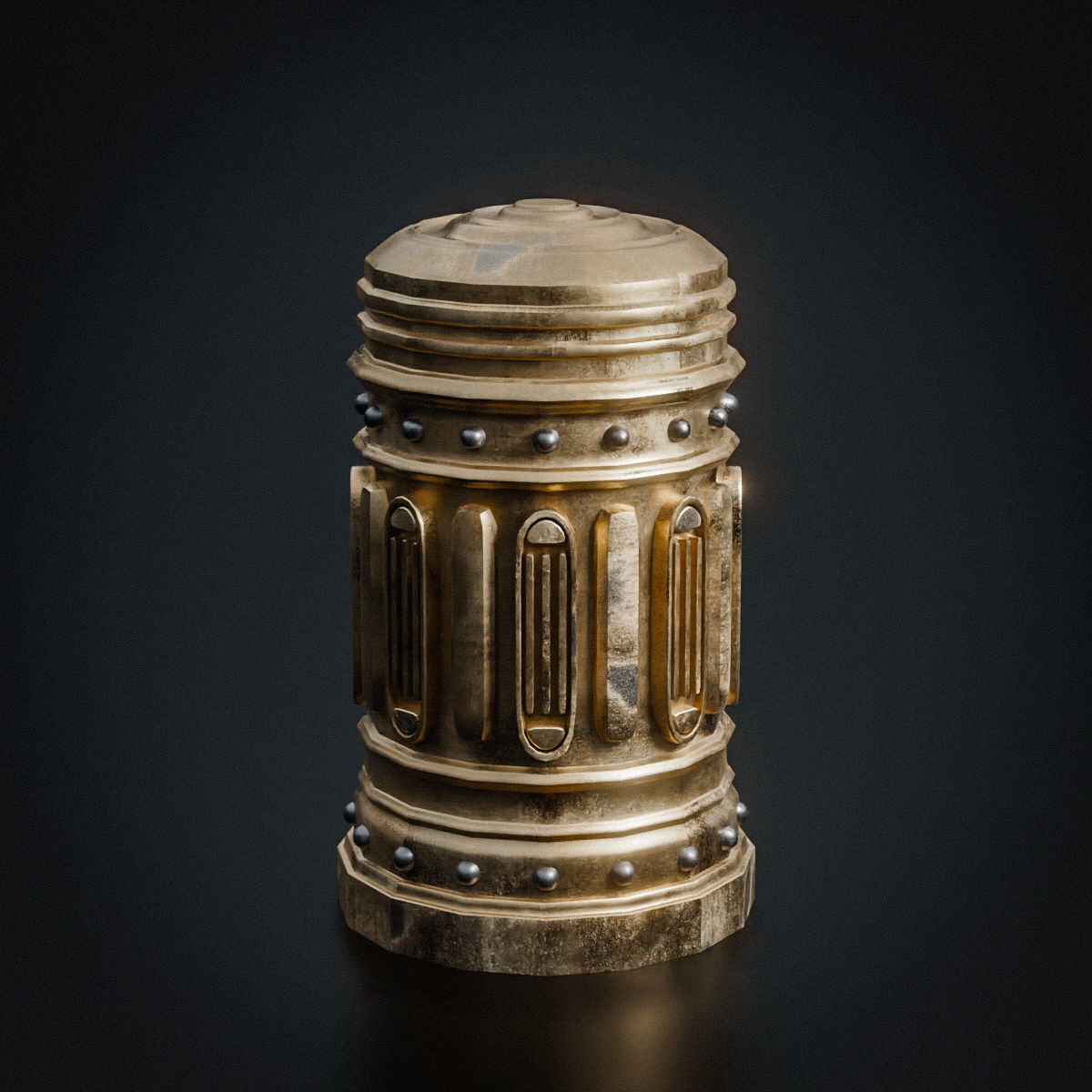 3D model ART DECO STEAMPUNK STREET PROPS ELEMENT VR / AR / low-poly ...