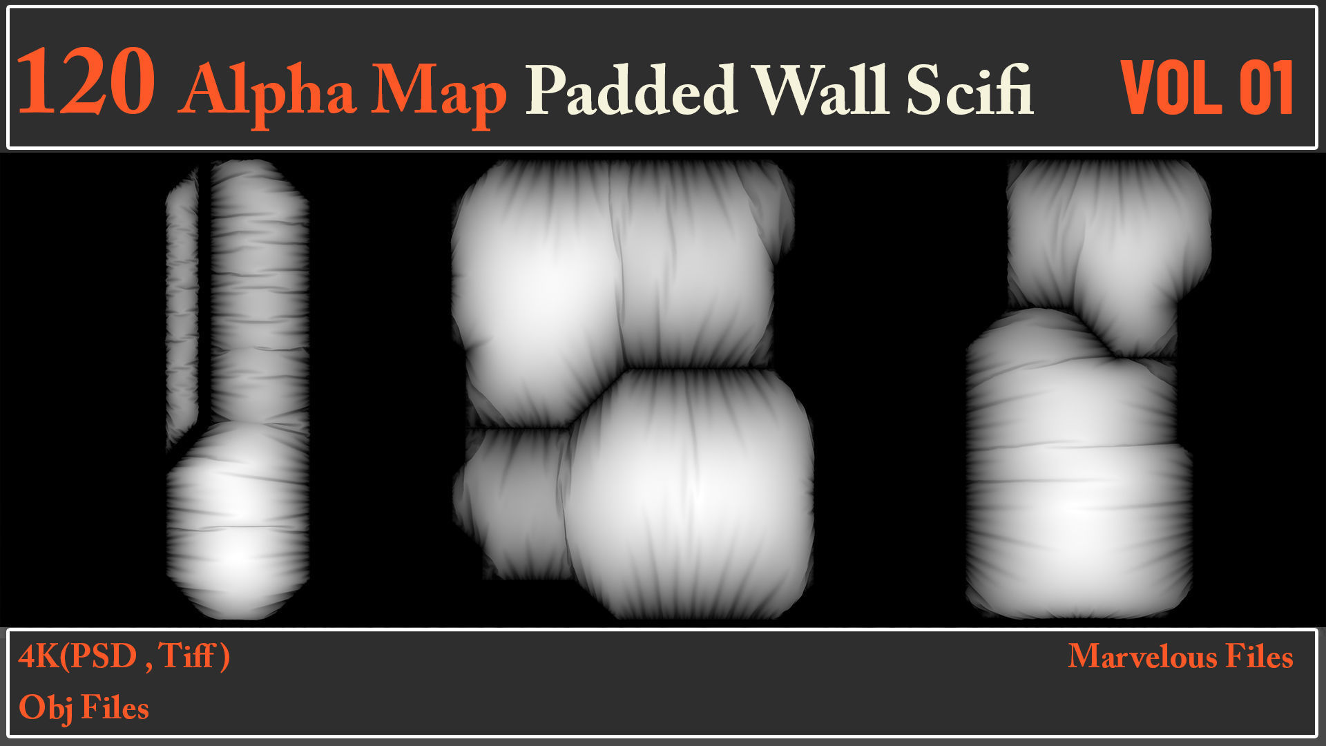 120 Alpha Maps Padded Wall SCIFI Texture | CGTrader
