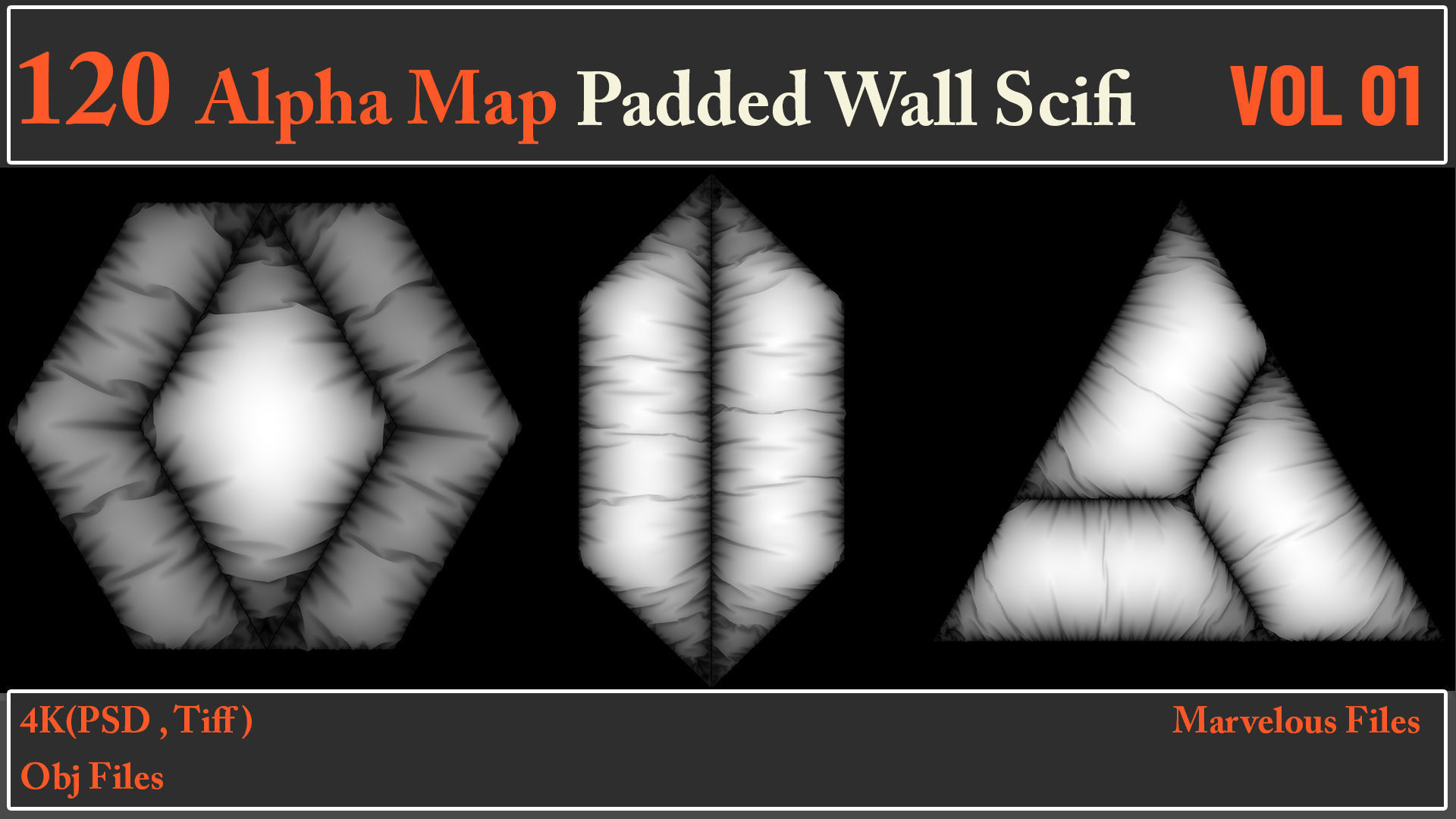120 Alpha Maps Padded Wall SCIFI Texture | CGTrader