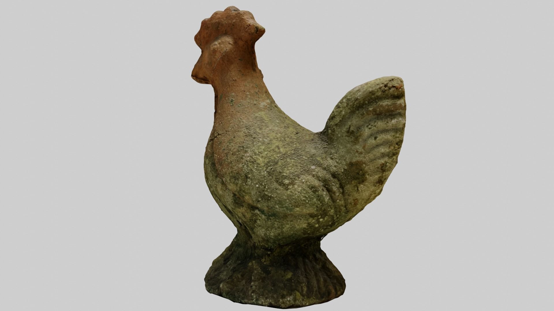Stone Chicken Statue 3D model | CGTrader