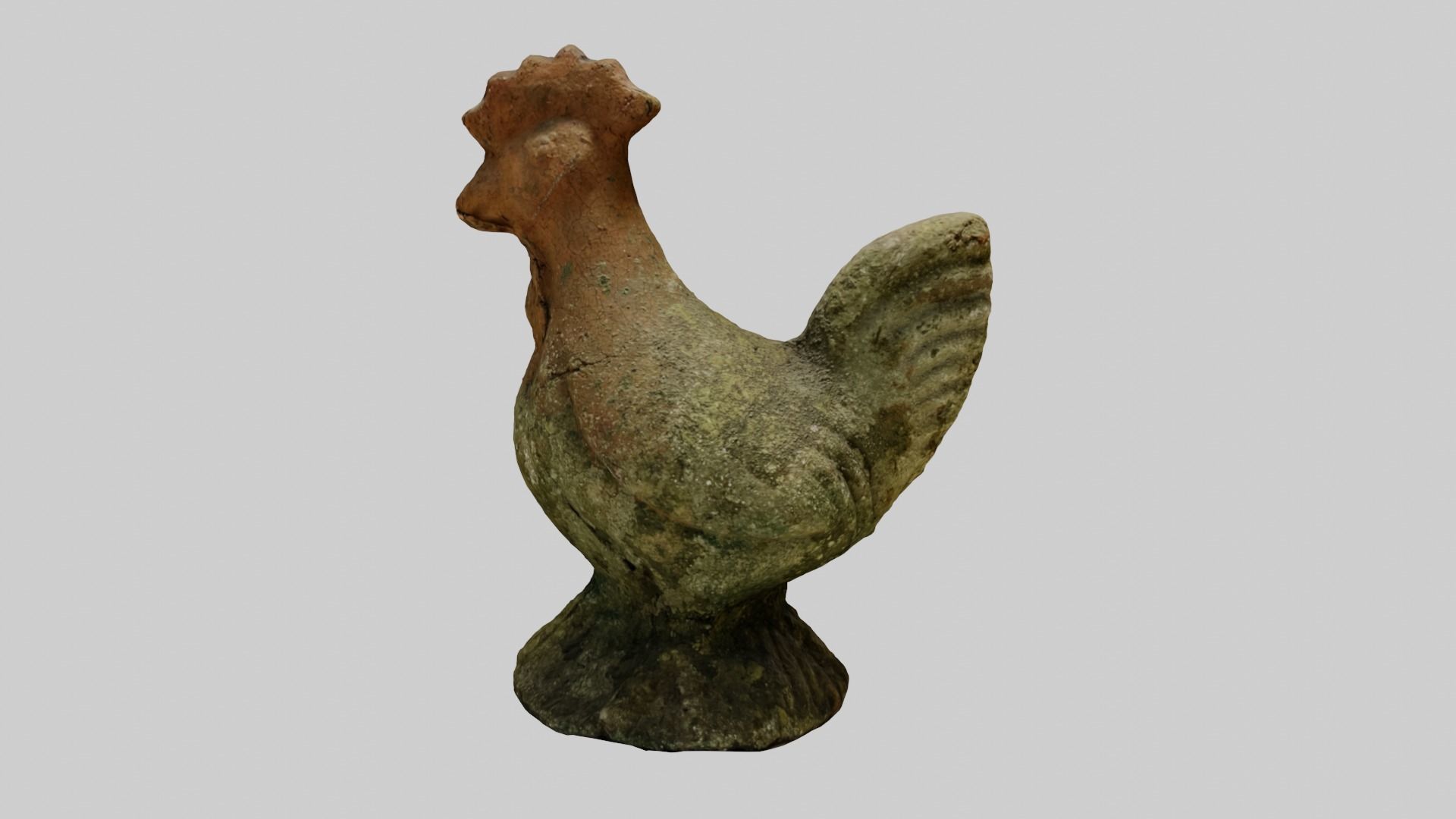 Stone Chicken Statue 3D model | CGTrader