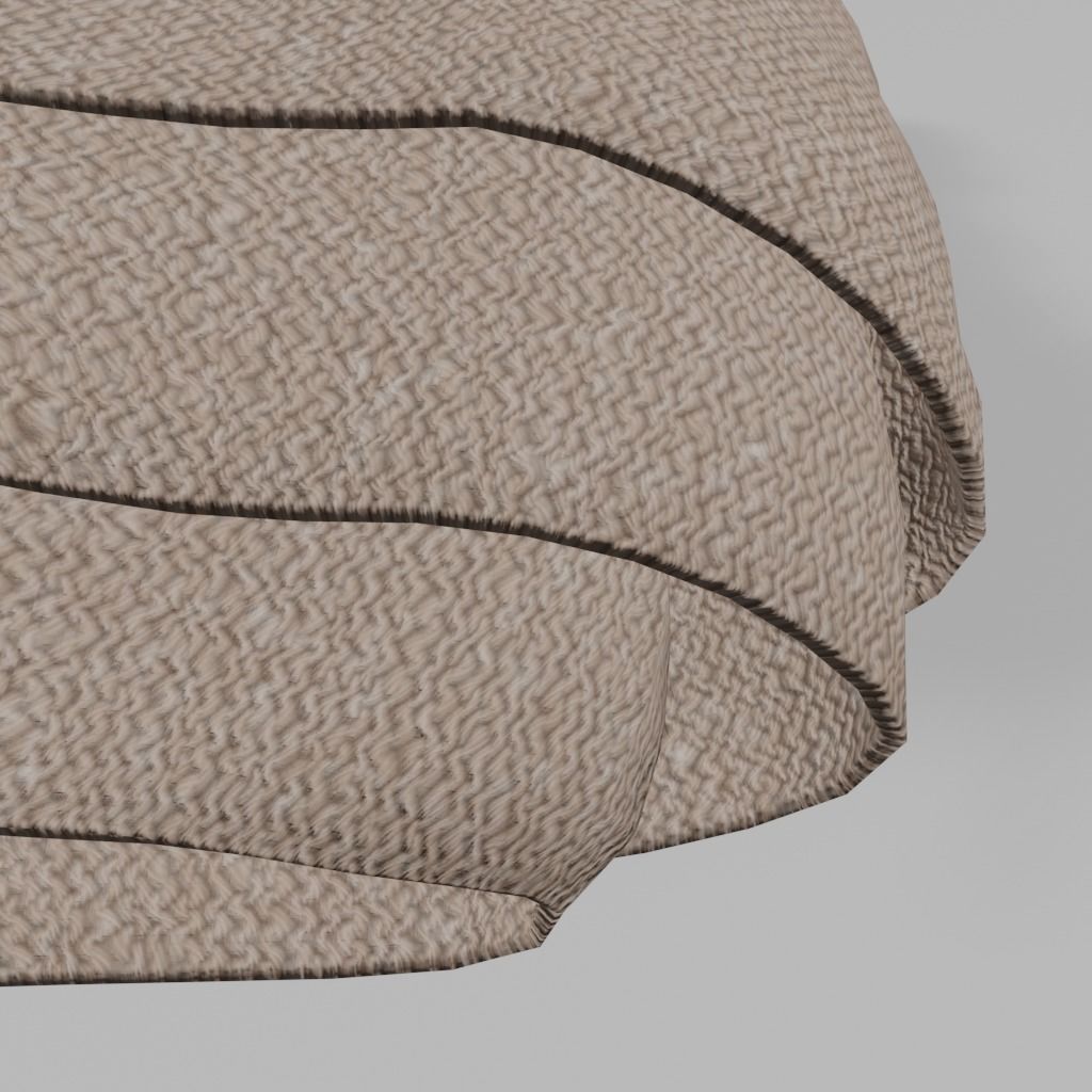 Blanket folded wool free 3D model | CGTrader