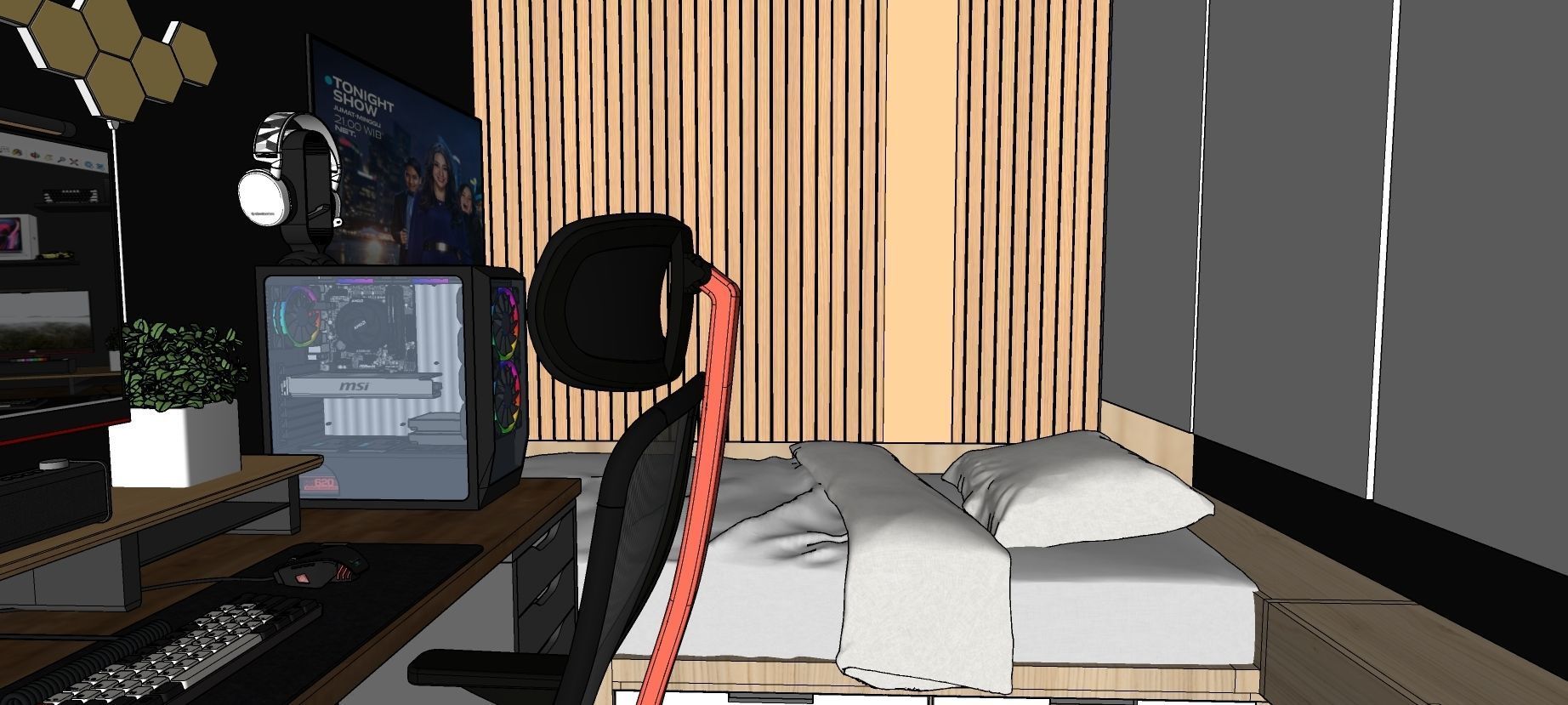 MY DESK SETUP PC 3D model | CGTrader