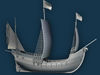 Caravel Ship print model 3D model 3D printable | CGTrader