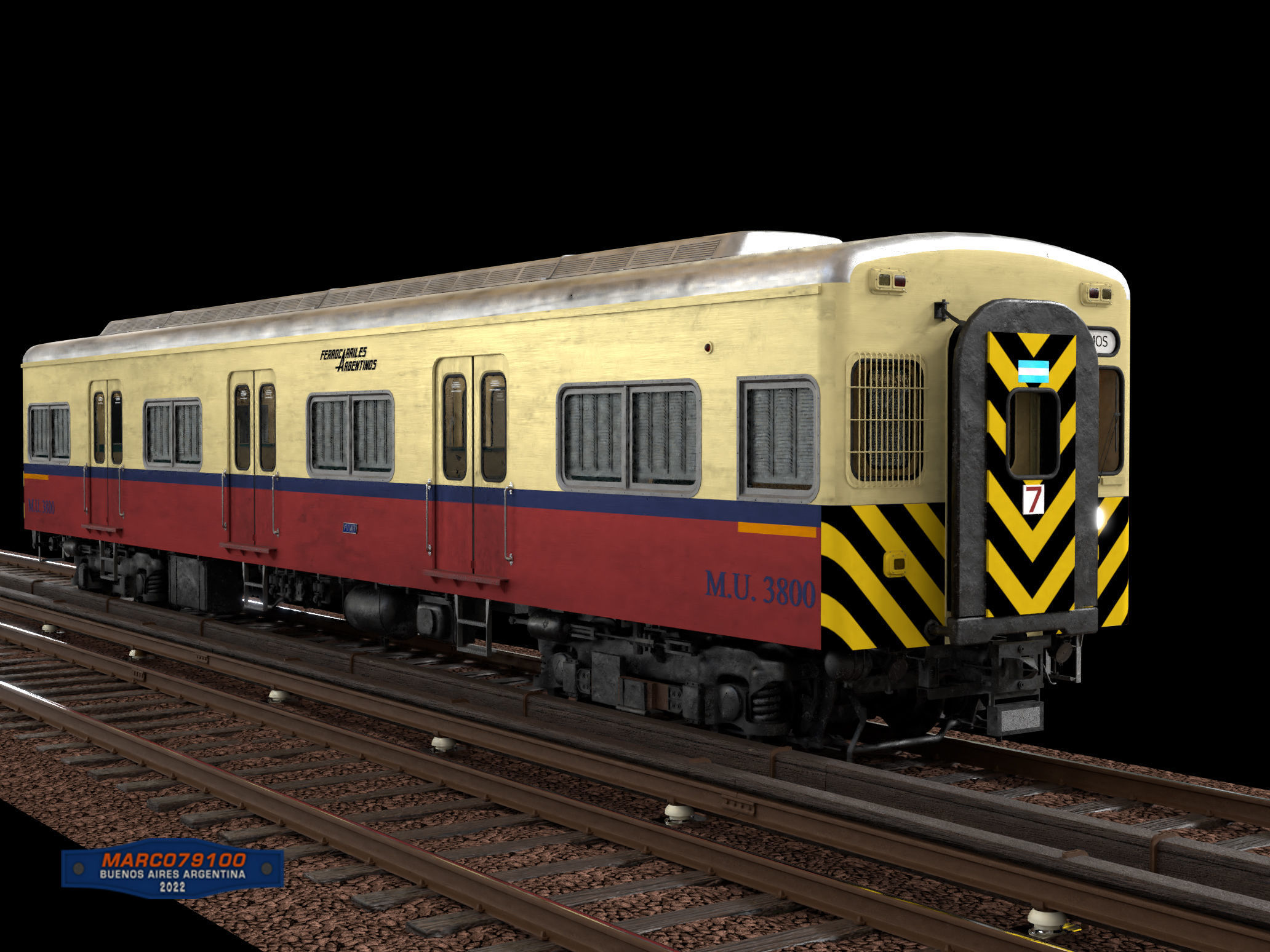 3D model Toshiba Series 3800 EMU Train VR / AR / low-poly | CGTrader