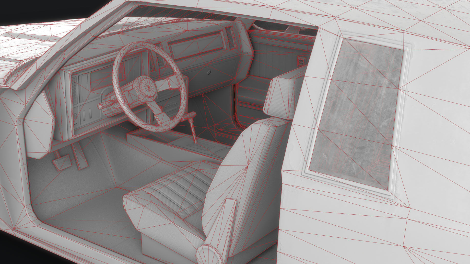 3D model set of classic coupe car with interior in 9 color variants az9 ...