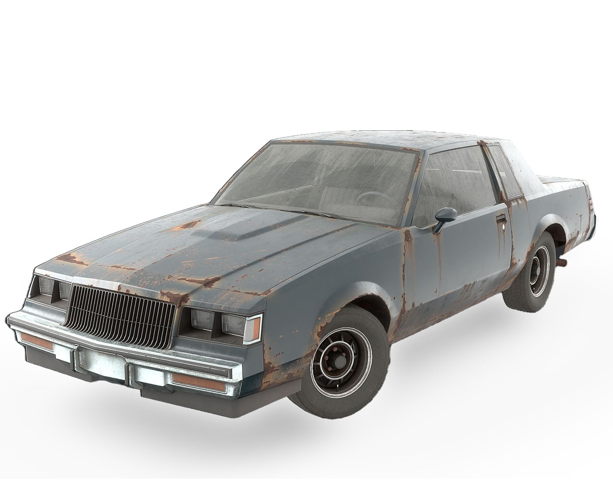 3D model set of classic coupe car with interior in 9 color variants az9 ...