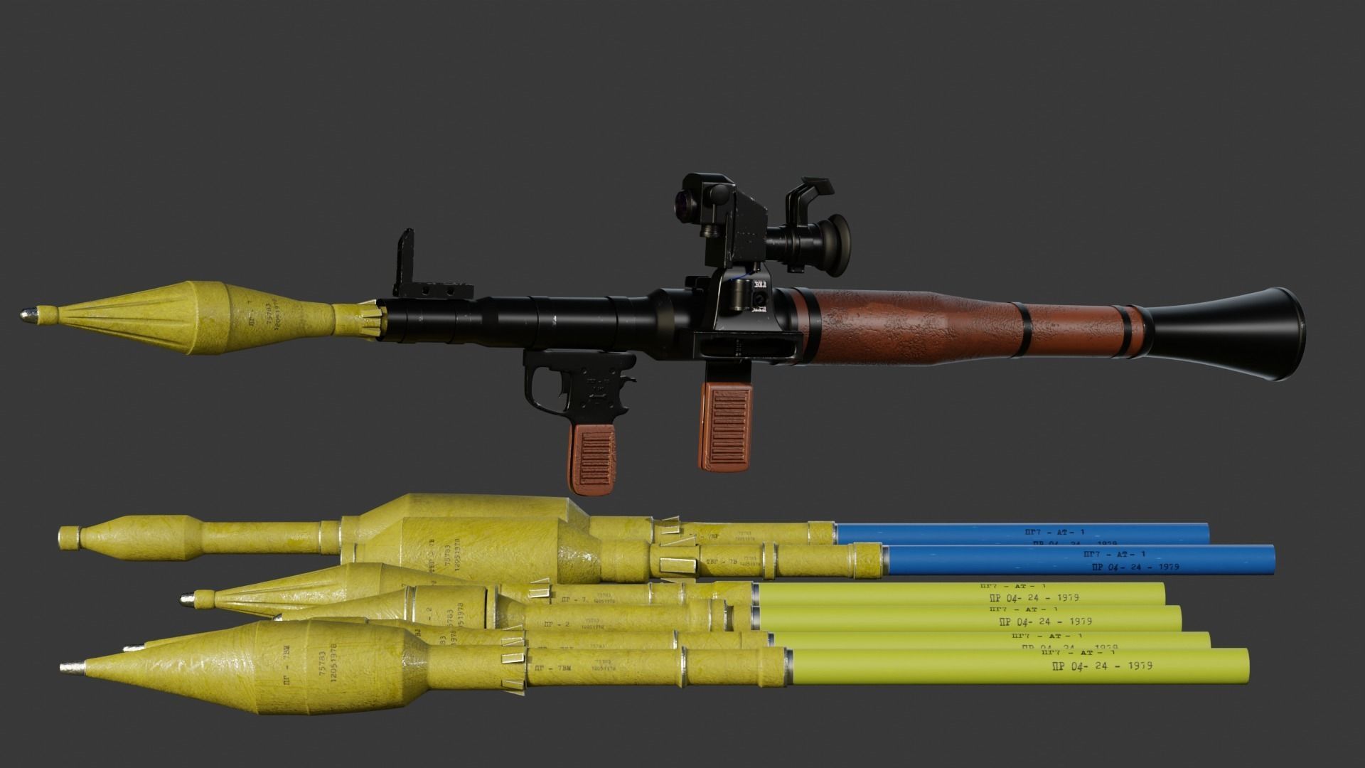 3D model RPG-7 with missle VR / AR / low-poly | CGTrader