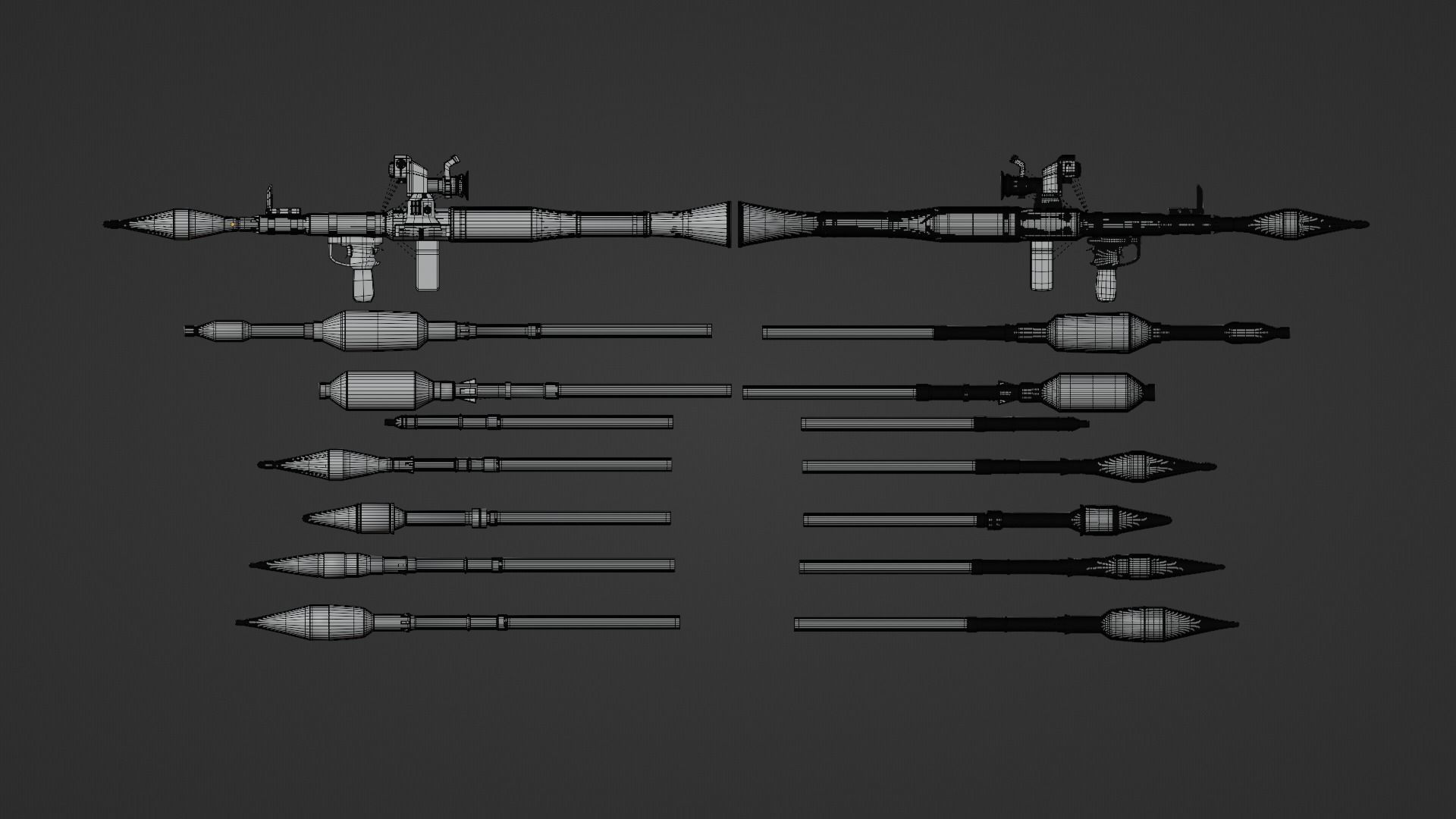 3D model RPG-7 with missle VR / AR / low-poly | CGTrader