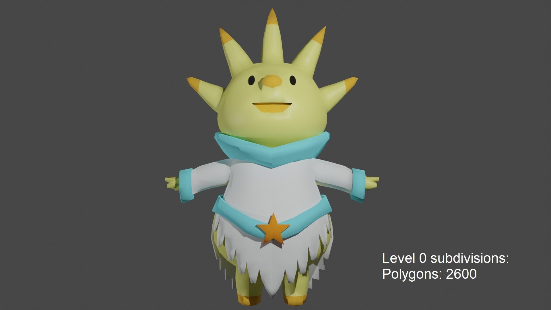 3D model Stylized cartoon sun character VR / AR / low-poly | CGTrader