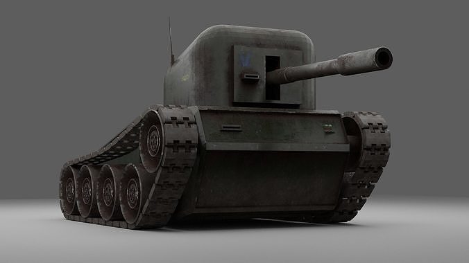 3D model Simple tank VR / AR / low-poly | CGTrader