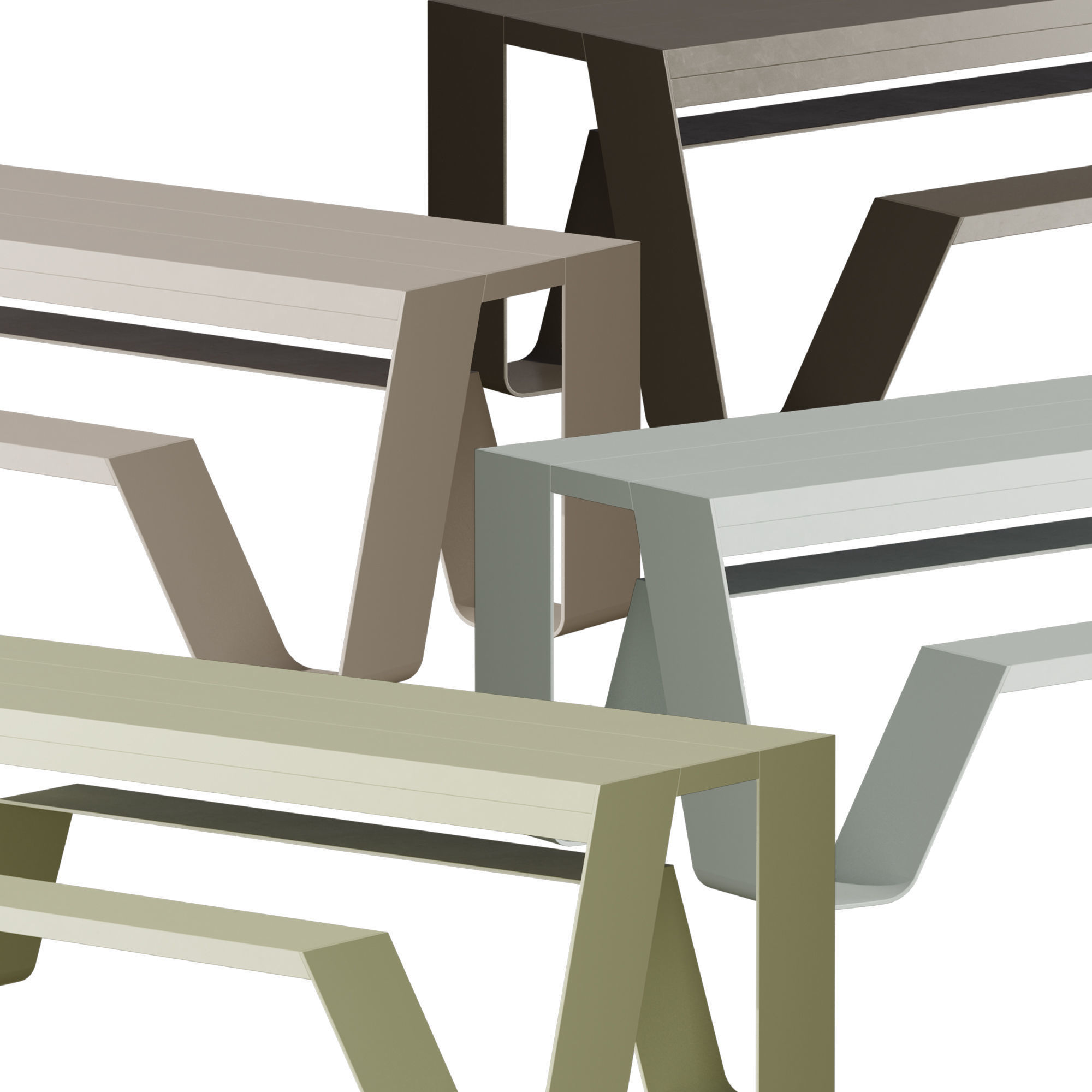 Extremis HOPPER PICNIC Table 3D model | CGTrader