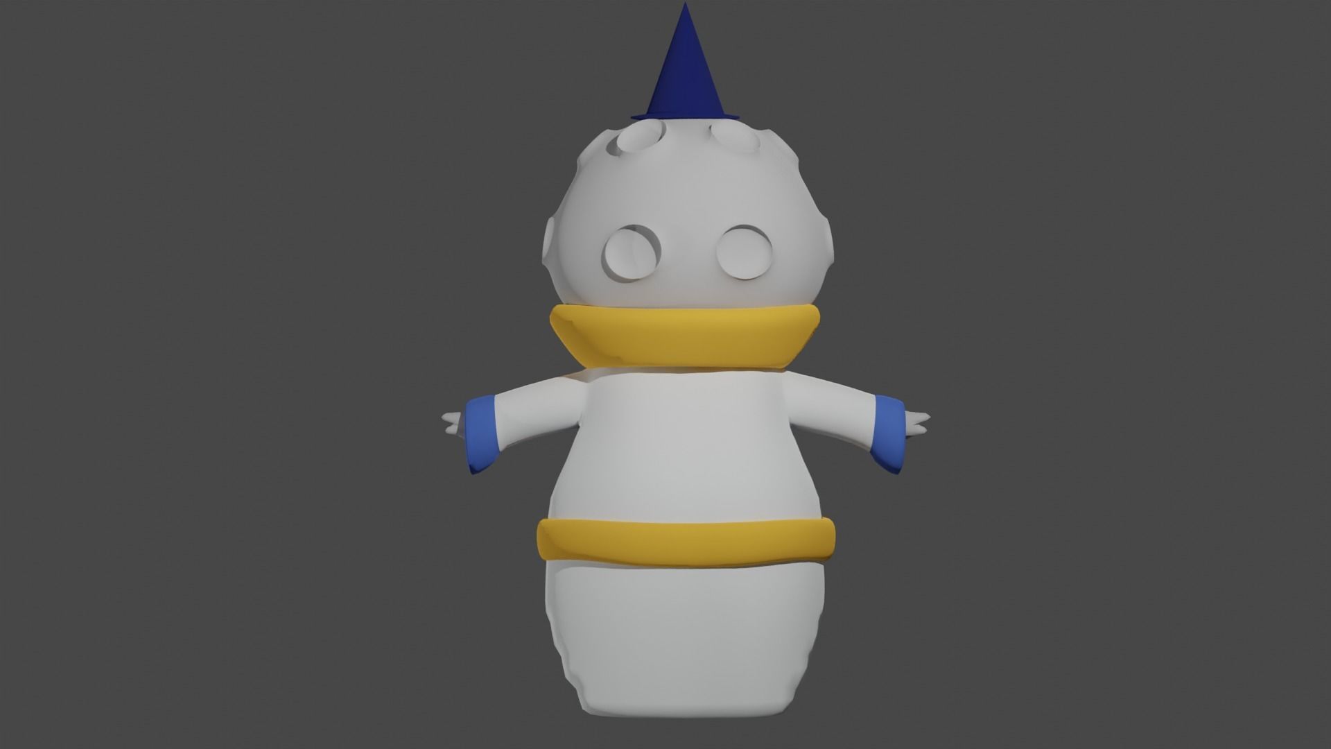 3D model Stylized Cartoon Moon Character VR / AR / low-poly | CGTrader