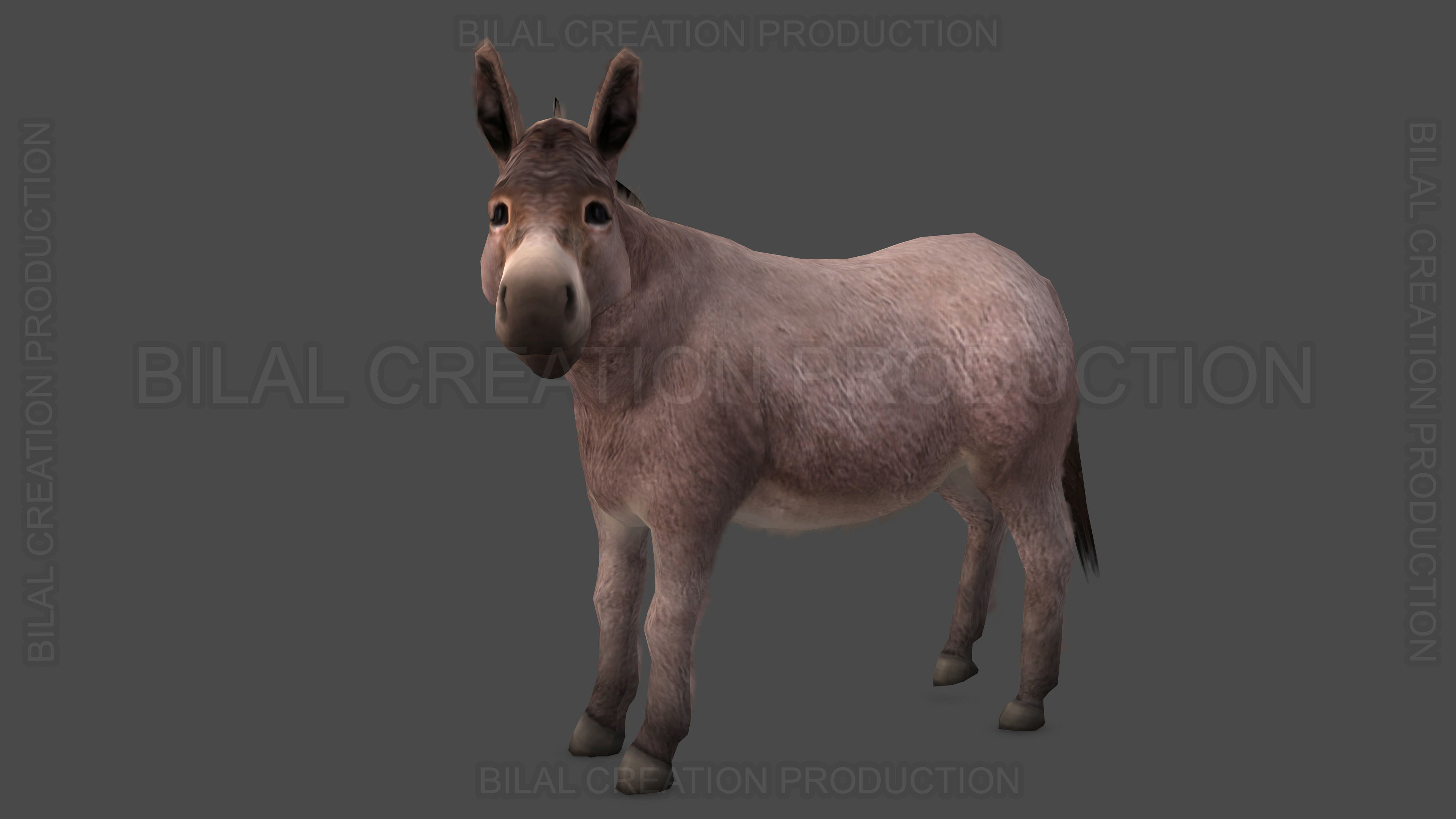 3D model Donkey Animated VR / AR / low-poly | CGTrader