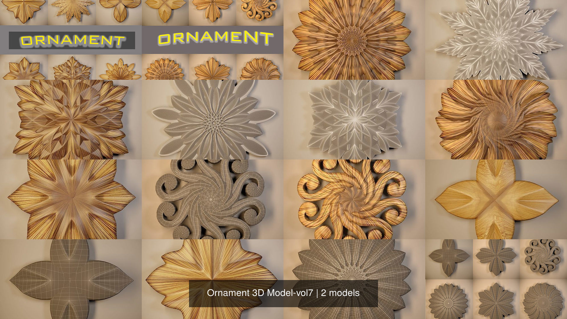 Ornament 3D Model-vol7 3D Model Collection | CGTrader