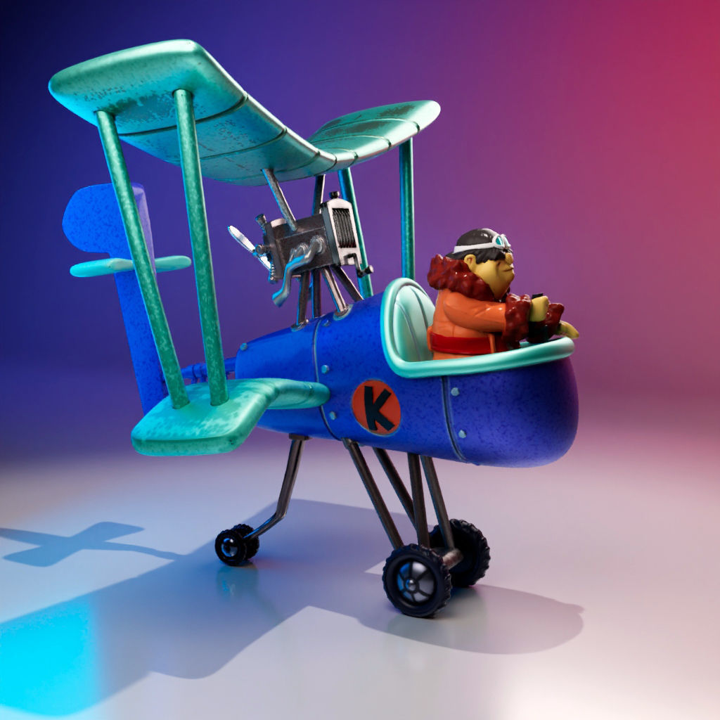 Klunk - Airplane 3D model 3D printable | CGTrader