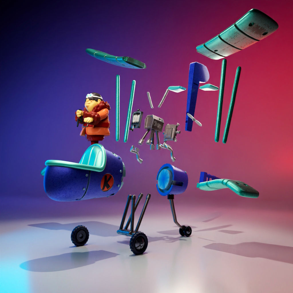 Klunk - Airplane 3D model 3D printable | CGTrader