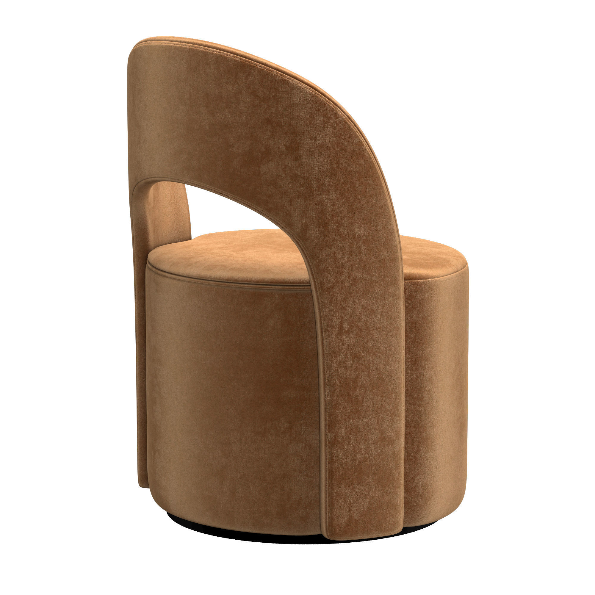 REYNAUX SLOPE OPEN-BACK FABRIC DINING CHAIR 3D model | CGTrader