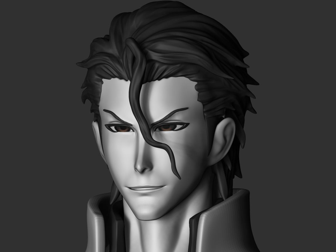 Aizen bust 3D model | CGTrader