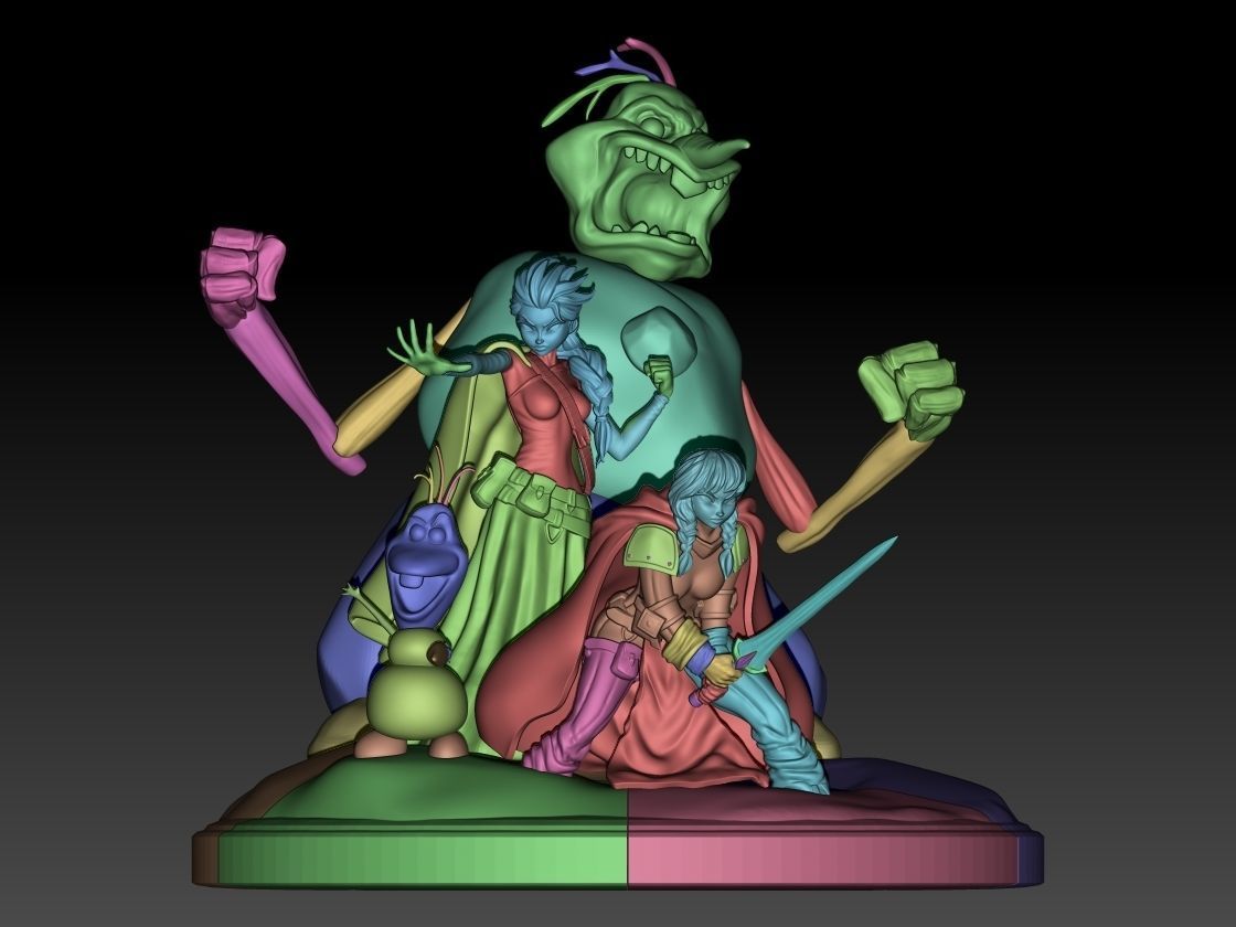 Frozen warrior 3D model 3D printable | CGTrader